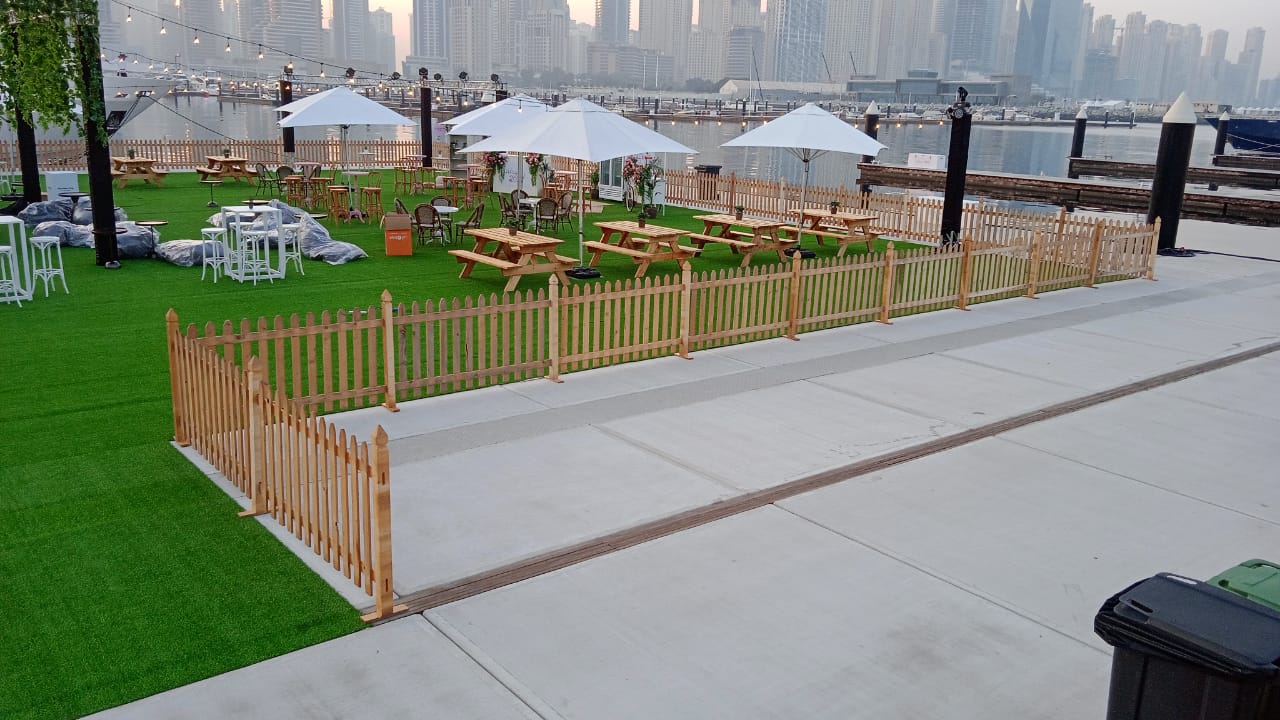 Picket Fencing - Wood - Fern Event Rentals