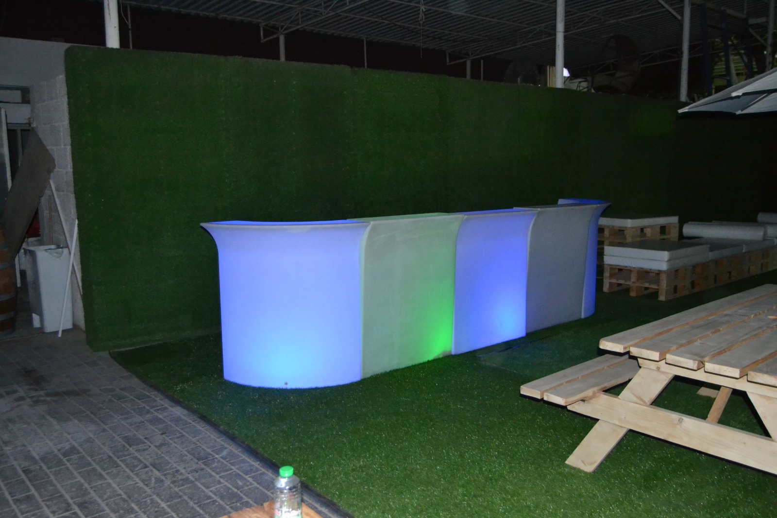 LED Bar Counter Corner - Fern Event Rentals
