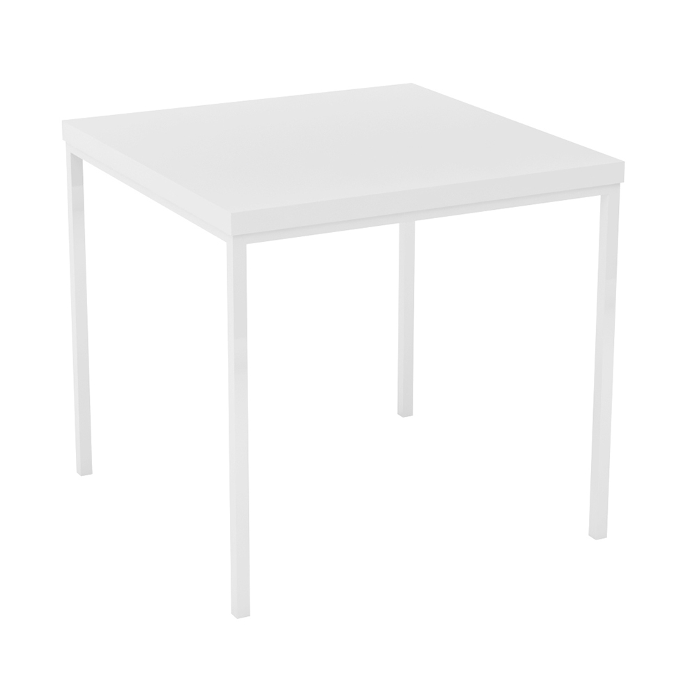 Millet Square Table - White - Fern Event Rentals