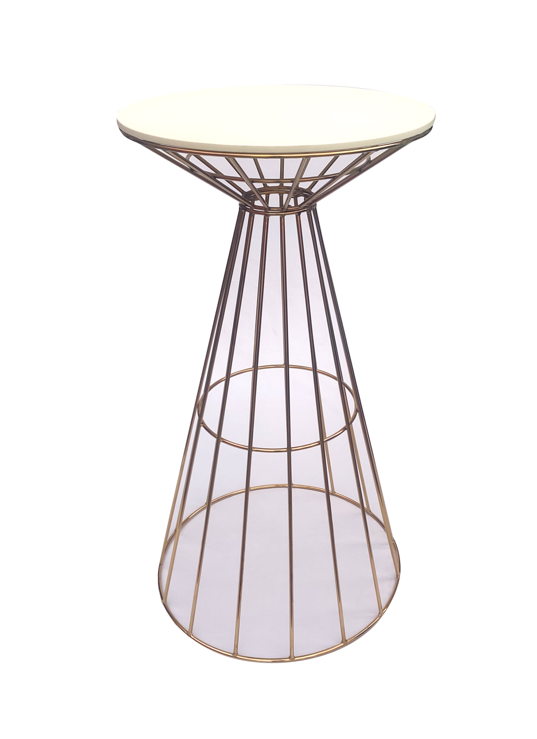 Wireline Cocktail Table Gold - Fern Event Rentals