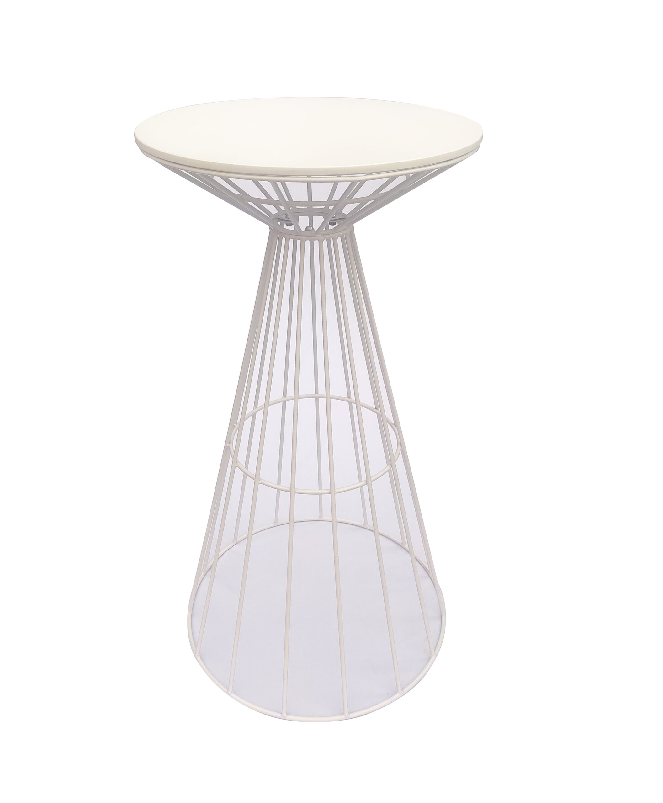 Wireline Hightable White - Fern Event Rentals